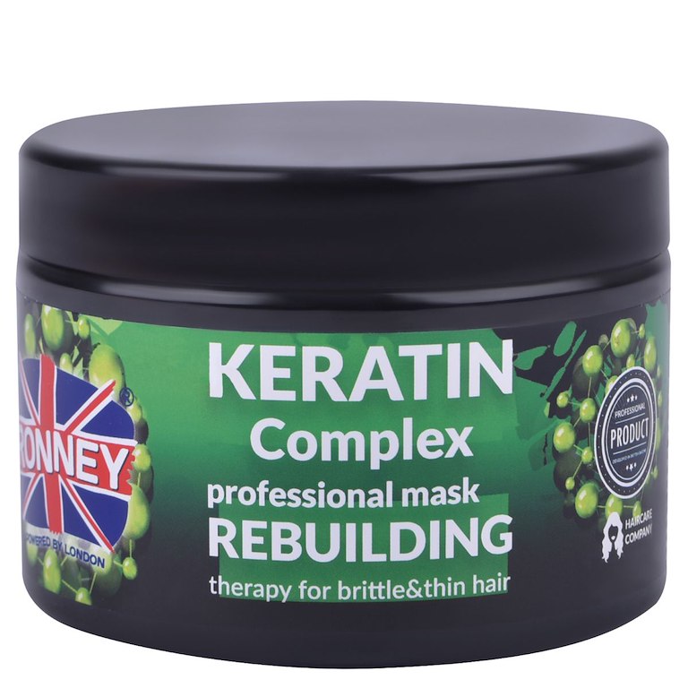 Maska za rekonstrukciju tanke i lomljive kose RONNEY Keratin Complex 300ml