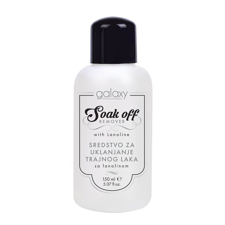 Sredstvo za uklanjanje trajnog laka sa lanolinom GALAXY Soak Off Remover 150ml