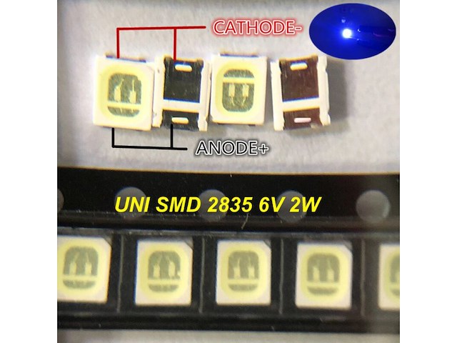 Led diode 2835-6v-2w za reparaciju pozadinskog osvetlen