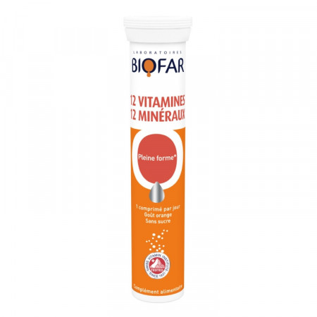 BIOFAR 12 VITAMINA + 12 MINERALA ŠUMEĆE TABLETE