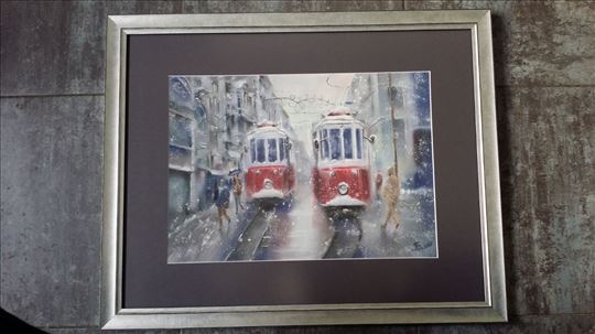 Slika “Crveni tramvaji”