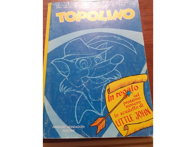 Topolino.Walt Disney.N 1013,Godina Izdanja 1975