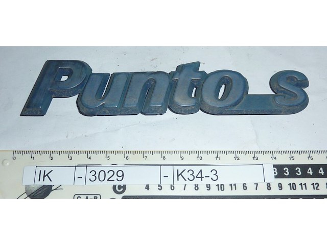 Znak Punto S	IK	-	3029	-	K34-3