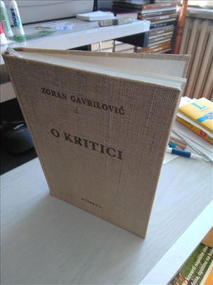 Zoran Gavrilovic, O kritici, Minerva, 1975, 271 st