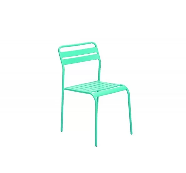 Baštenska metalna stolica plava Cadiz