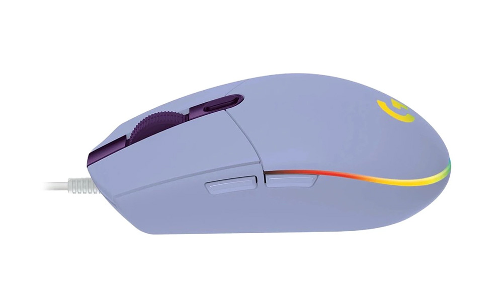 G102 Lightsync Gaming Wired Mouse, Lilac USB
