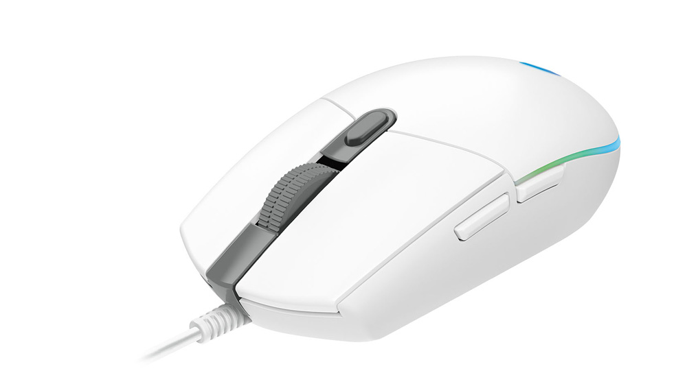 G102 Lightsync Gaming Mouse, White USB