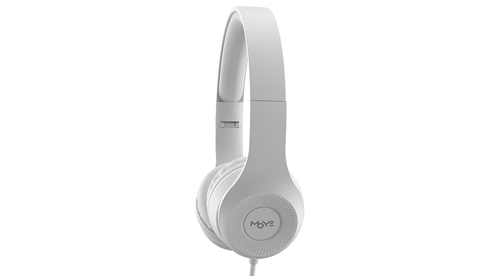 Enyo Foldable Headphones with Microphone Light Gray