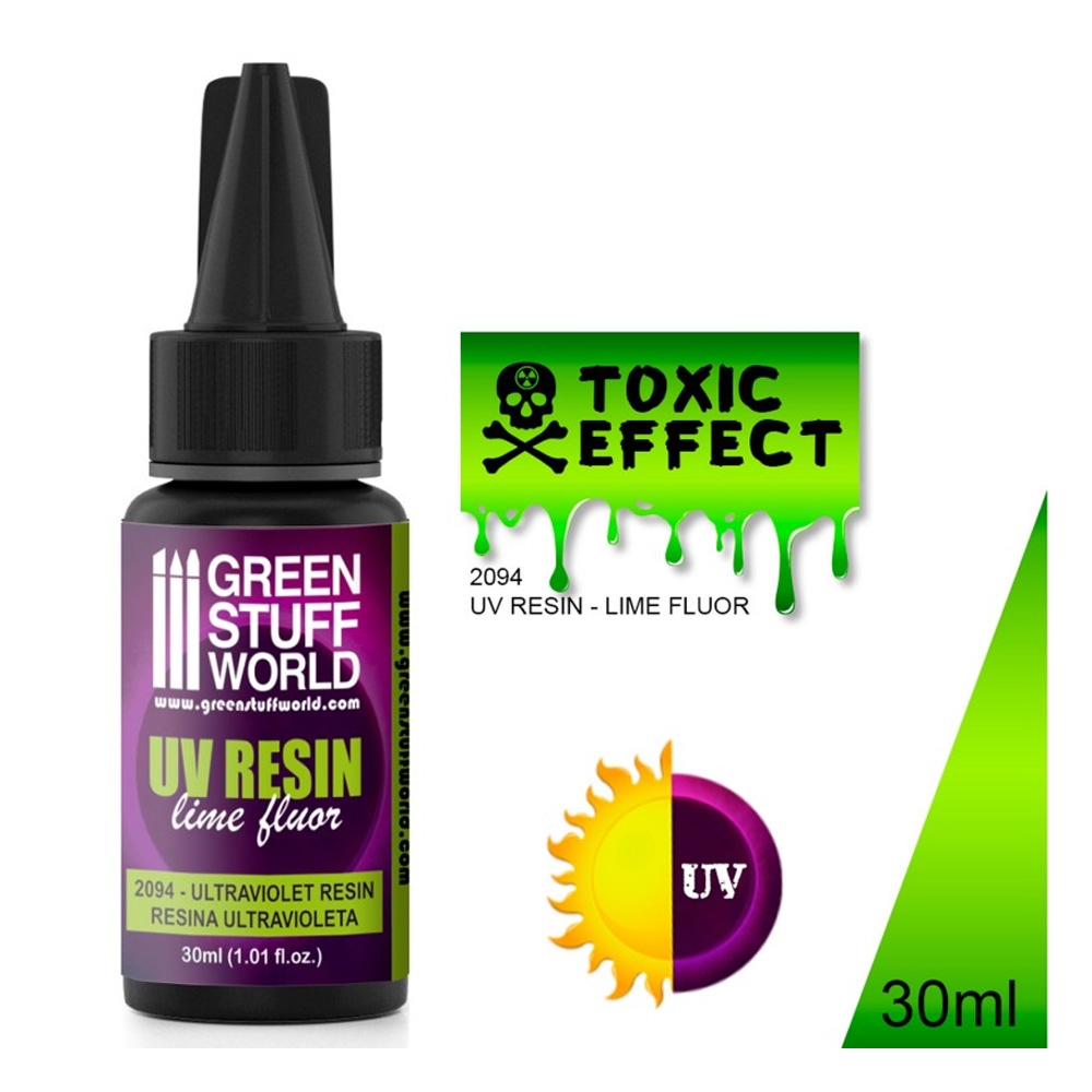UV RESIN 30ml - Fluor Lime