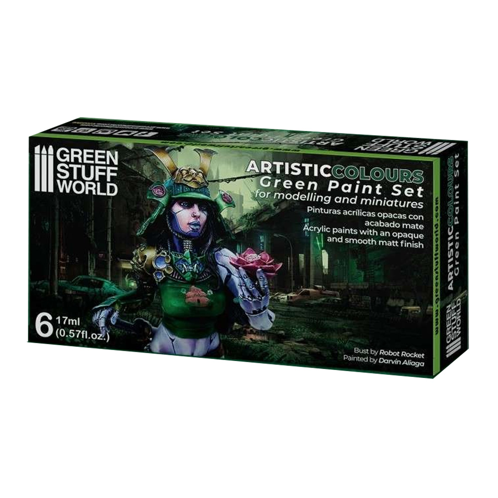 Paint Set - GREEN PAINT SET (box of 6)