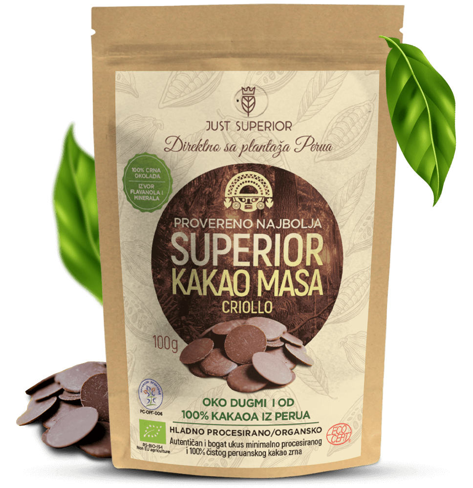 Organska 100% kakao masa Criollo – 100g