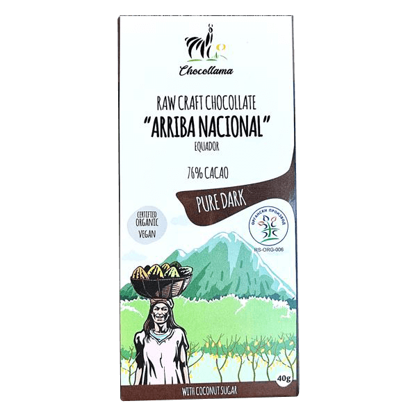 Chocollama 76% crna čokolada od Arriba Nacional kakaoa-40g