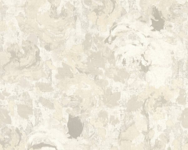 A.S. CRÉATION WALLPAPER «FLOWERS, BEIGE, CREAM, GREY, TAUPE» 367722