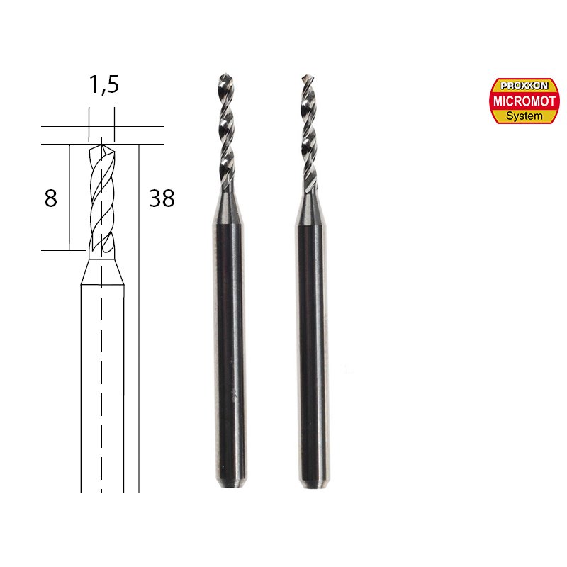 Proxxon Burgija 1,5mm 2kom, 28326