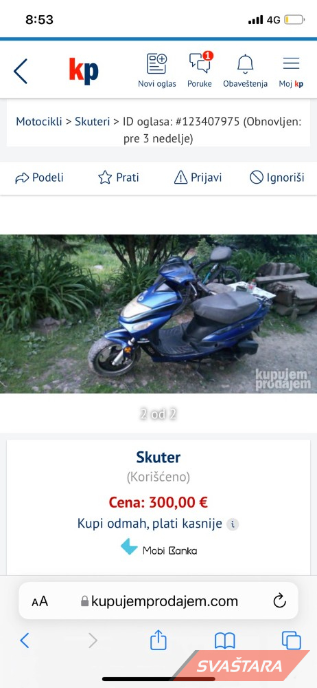 Prodajem skuter