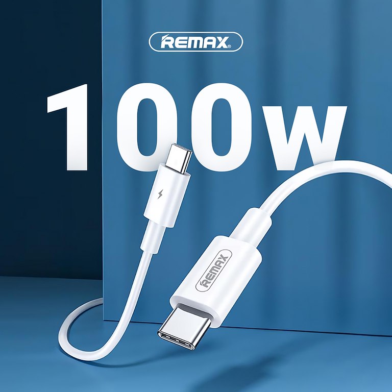 USB Data Cable REMAX RC-183c Marlik PD 100W FAST CHARGE Type C na Type C (4.5A) beli 2m