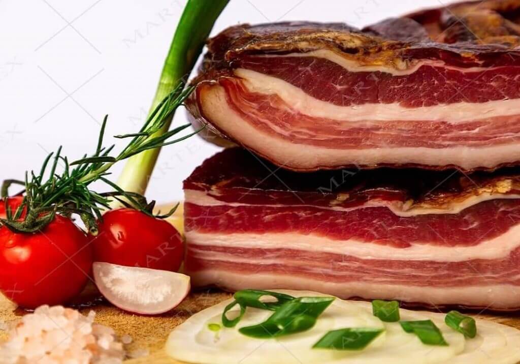 Crnogorska suva slanina panceta 1kg, Njeguši