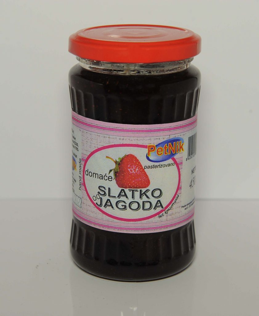 Slatko jagoda 450gr, PetNik, Vranje
