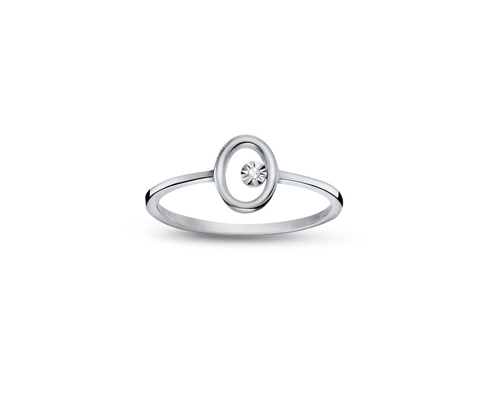 Desirè prsten – Krug sa dijamantom od zlata