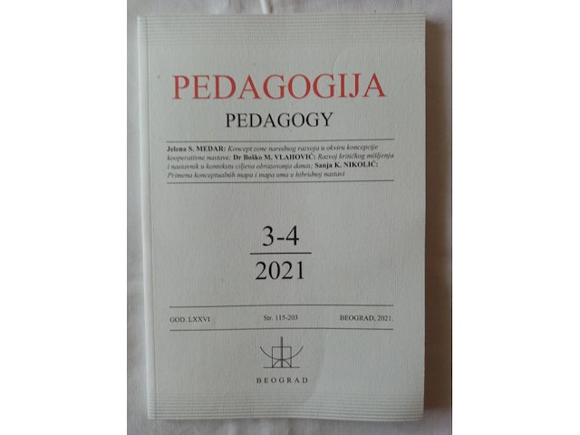 Pedagogija - 3-4, 2021.