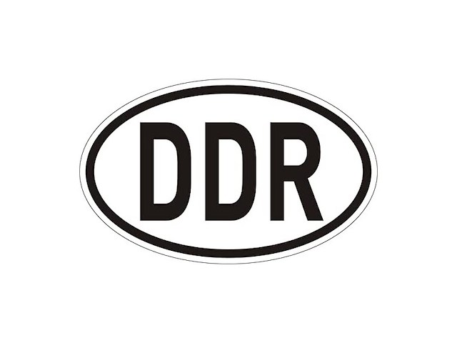Auto nalepnica DDR