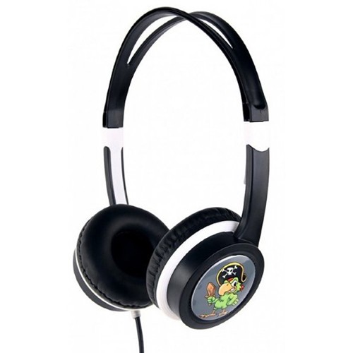 Gembird Kids headphones with volume limiter, black | MHP-JR-BK
