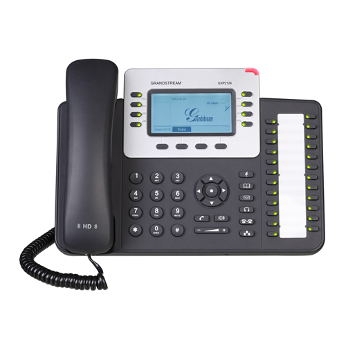 Grandstream-USA GXP-2124 Enterprise 4-line/4-SIP VoIP HD telefon, LCD 240x120 displej i 2 x UTP porta 10/100/1000Mb/s, PoE