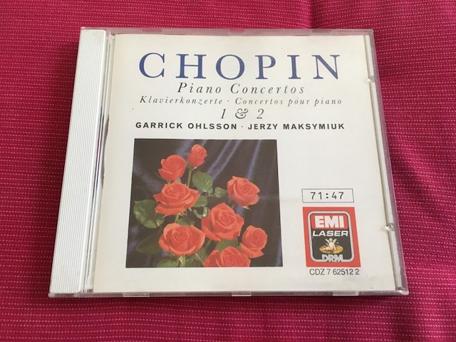 CD - Frederic Chopin - Piano Concerto br 1