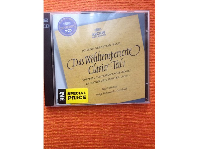 2  CD-a  Das Wohltemperierte  Clavier  Teil 1, J S Bach