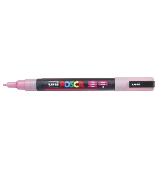 Uni POSCA Marker PC-3ML, glitter pink