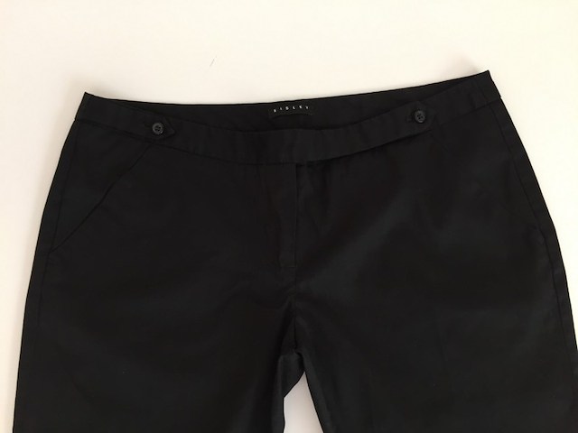 Sisley crne letnje elegantne pantalone it 46 eu 40