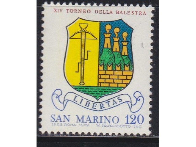 San Marino 1979 Grb Turnira čisto