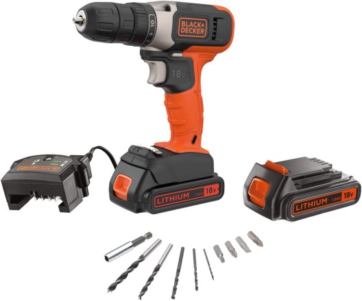 Black&Decker akumulatorska bušilica/odvijač 18V; 2x1,5 Ah (BCD001KBA10)