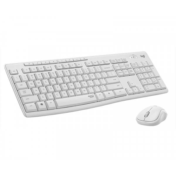 Logitech MK295 Silent Wireless Combo US tastatura + miš bela