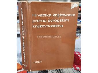 Hrvatska književnost prema evropskim književnostima