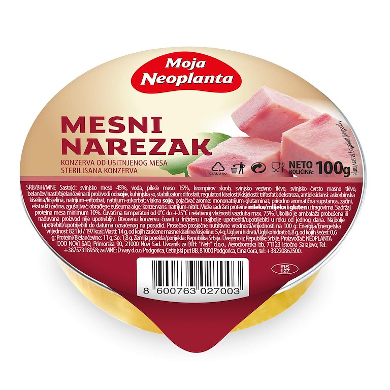 Neoplanta narezak mesni 100g neoplanta