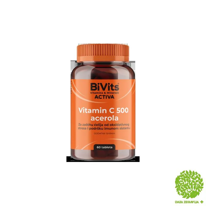 BIVITS ACTIVA VITAMIN C 500 ACEROLA 60 tableta