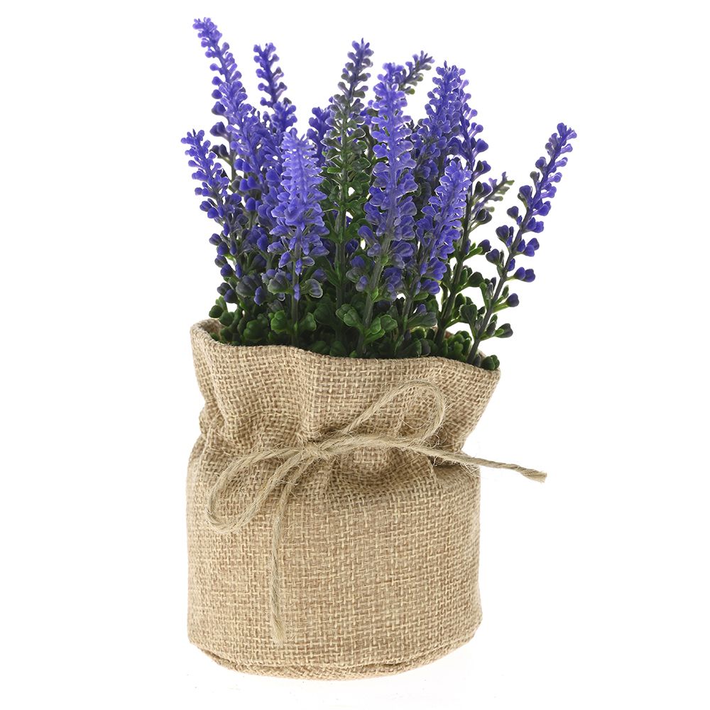VEŠTAČKA LAVANDA U JUTANOJ SAKSIJI 16 CM
(0110567)
