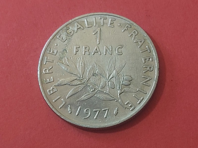 Francuska - 1 franc 1977 god