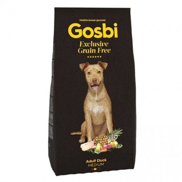 GOSBI EXCLUSIVE GRAIN FREE ADULT DUCK MEDIUM