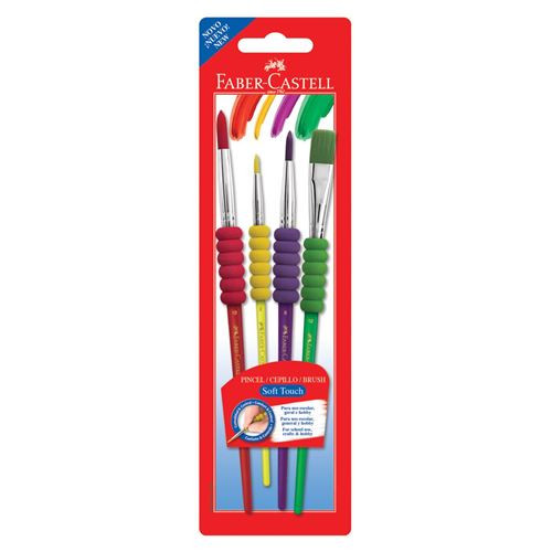 Faber Castell četkice SOFT GRIP set 1/4