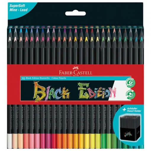 Faber Castell Drvene boje Black edition neon+pastel 1/50