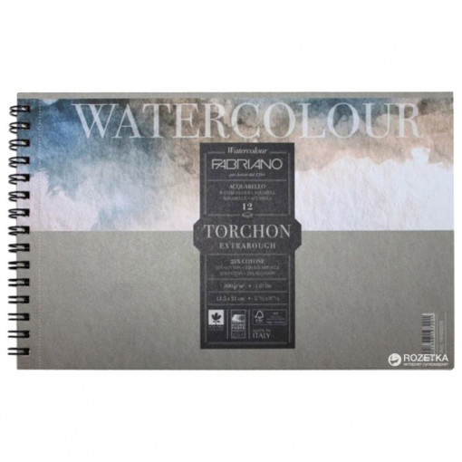 Blok Watercolour Studio Torchon spirala 13,5x21cm 12L 300g Fabriano 19100279