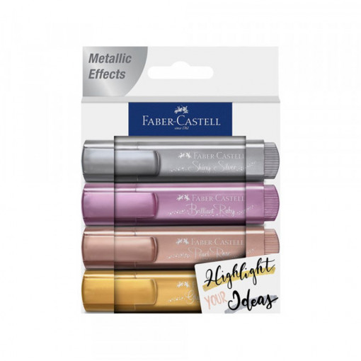 Faber Castell Metallic tekst marker set 1/4