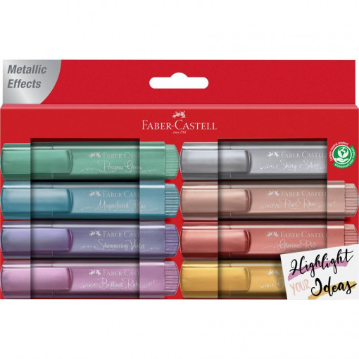 Faber Castell Metallic tekst marker set 1/8