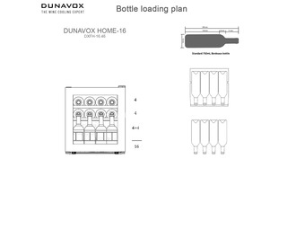 DXFH-16.46 DUNAVOX vinska vitrina