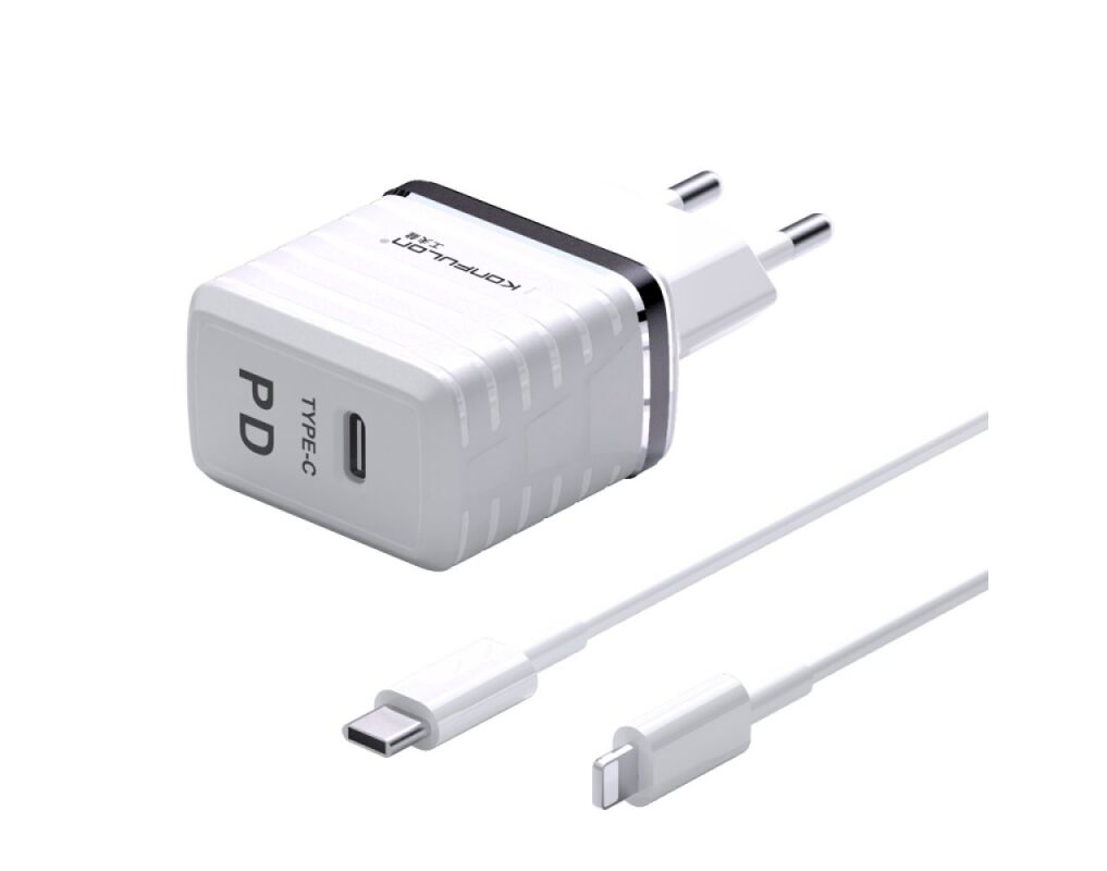 Kucni punjac KONFULON C32D+DC13 PD 20W sa iPhone lightning kablom