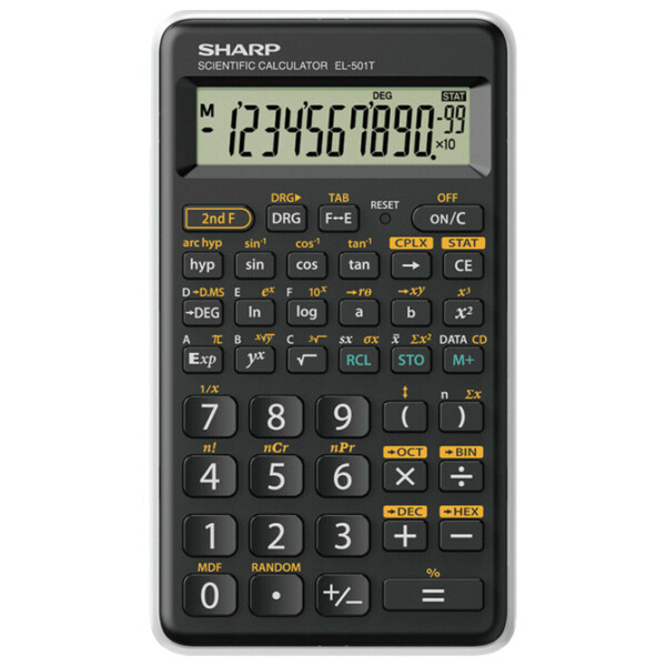SHARP Kalkulator EL-W501TB-WH