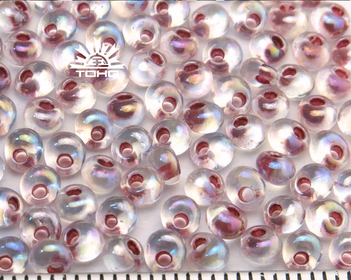 TM-03-771 MAGATAMA 3MM RAINBOW CRYSTAL STRAWBERRY LINED (5GR)