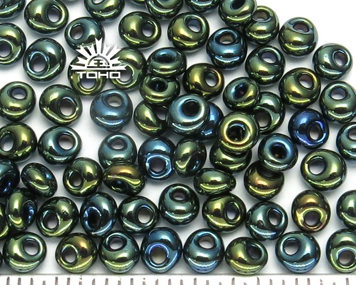 TM-03-84 Magatama 3mm Metallic Iris Green Brown (5gr)